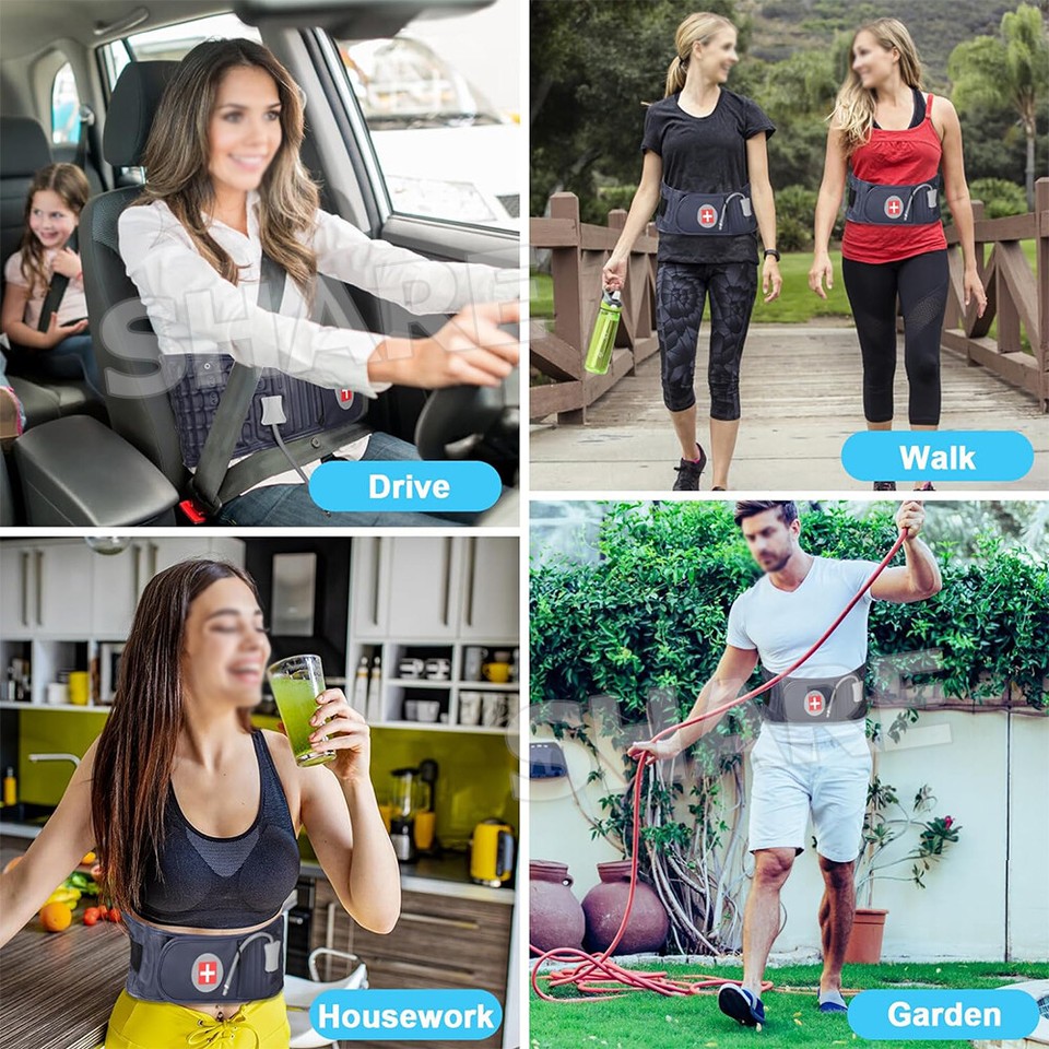 Decompression Belt Waist Brace Spinal Lower Air Traction Back Pain ...