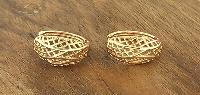 NEW EARRINGS CANDONGA STYLE EXCLUSIVE FASHION ANTIALLERGIC ROSE GOLD ...