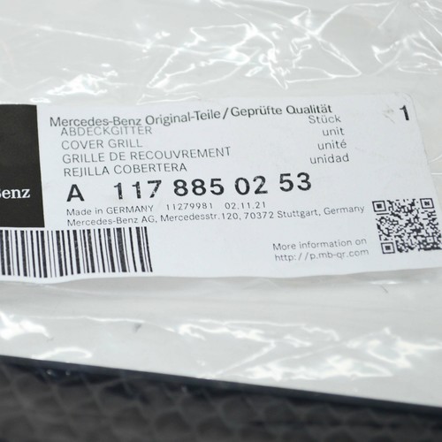 MERCEDES-BENZ CLA C117 REAR BUMPER RIGHT GRILLE COVER A1178850253 | eBay