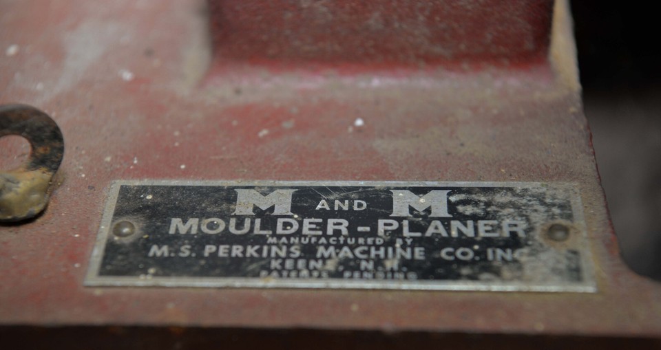 M & M Moulder Planer Perkins Machine bench top collectible wood molding ...