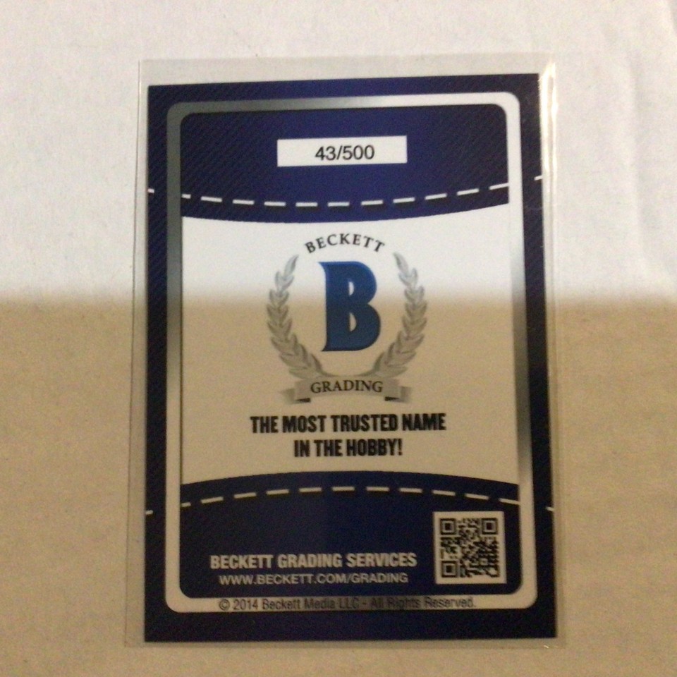 BARRY SANDERS Lions 43/500 made Beckett Back - 2014 national Beckett ...