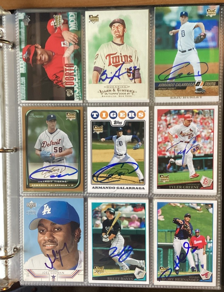 TOPPS UPPER DECK SIGNED AUTOGRAPHED BASEBALL ROOKIE CARDS | eBay