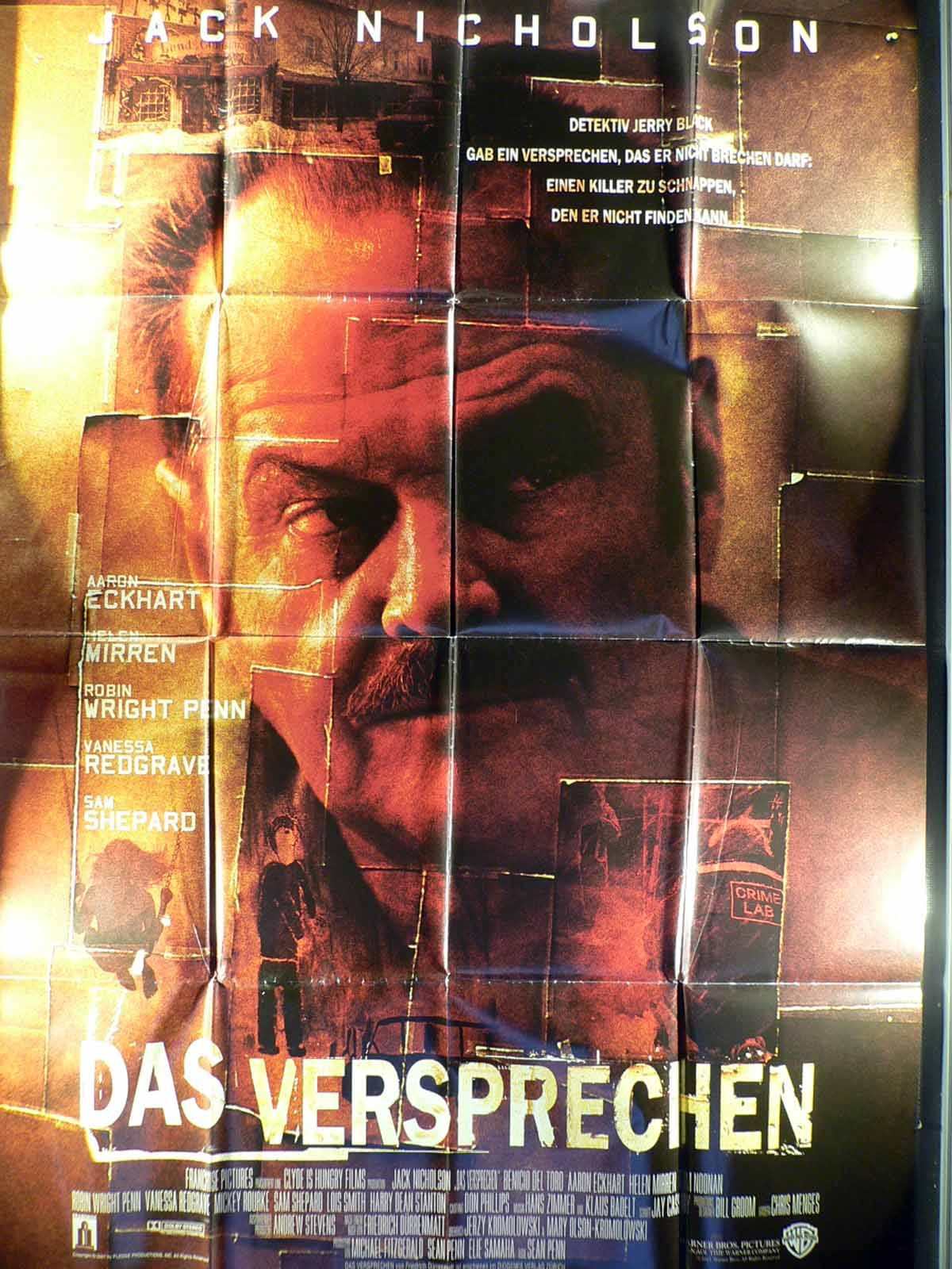 Das Versprechen - Jack Nicholson - Robin Wright - Filmposter 120x80cm ...