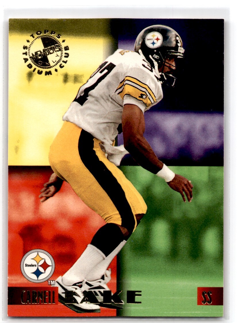 1995 Topps Stadium Club Members Only Carnell Lake Pittsburgh Steelers ...