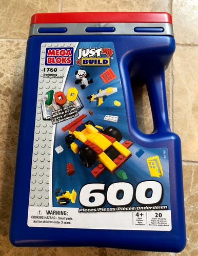 Mega Bloks 600 & original container Ages 4+ ~ almost complete ~ Just ...