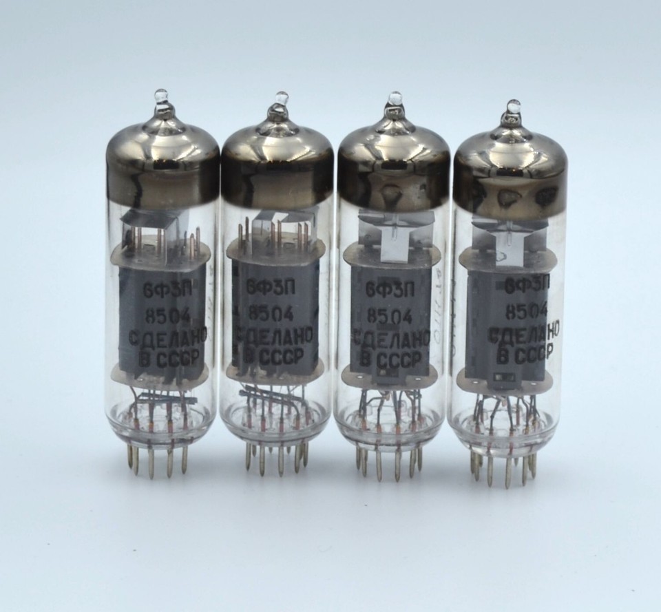 NEW 4pcs 6F3P MATCHED QUAD Same Date TRIODE-PENTODE Tube Svetlana NOS ...