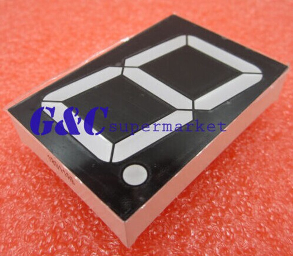 5PCS 1.8 inch 1 digit Green Led display 7 segment Common cathode | eBay