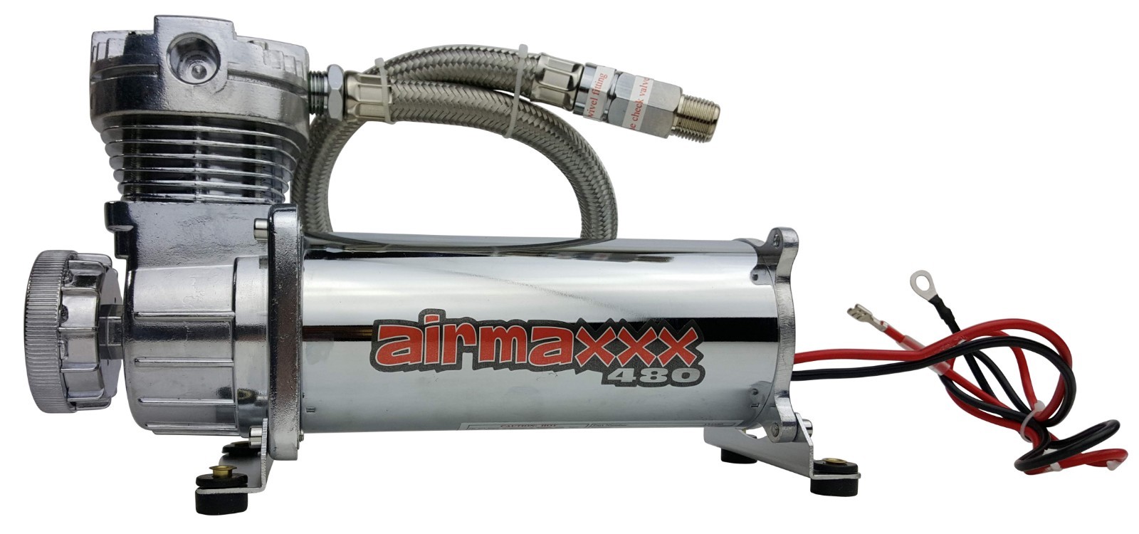 airmaxxx 480 Chrome Air Compressors 200 psi Switch Air Ride Suspension ...