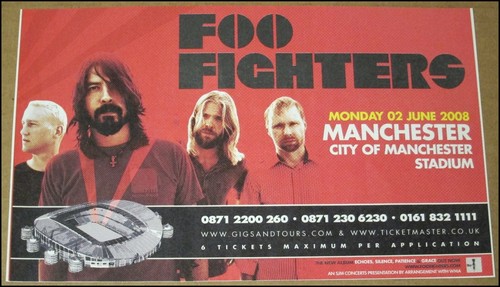 2008 Foo Fighters UK Concert Print Ad Advert Clipping Dave Grohl Taylor ...