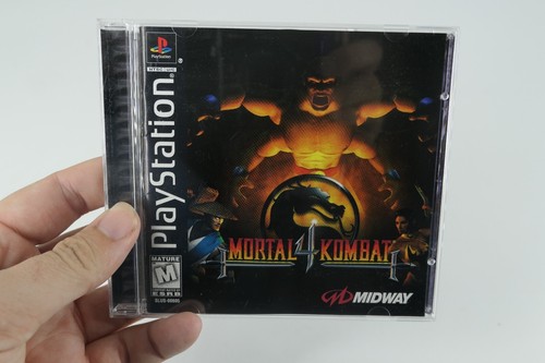 Mortal Kombat 4 Playstation 1 PS1 Video Game Midway CIB Complete Black ...