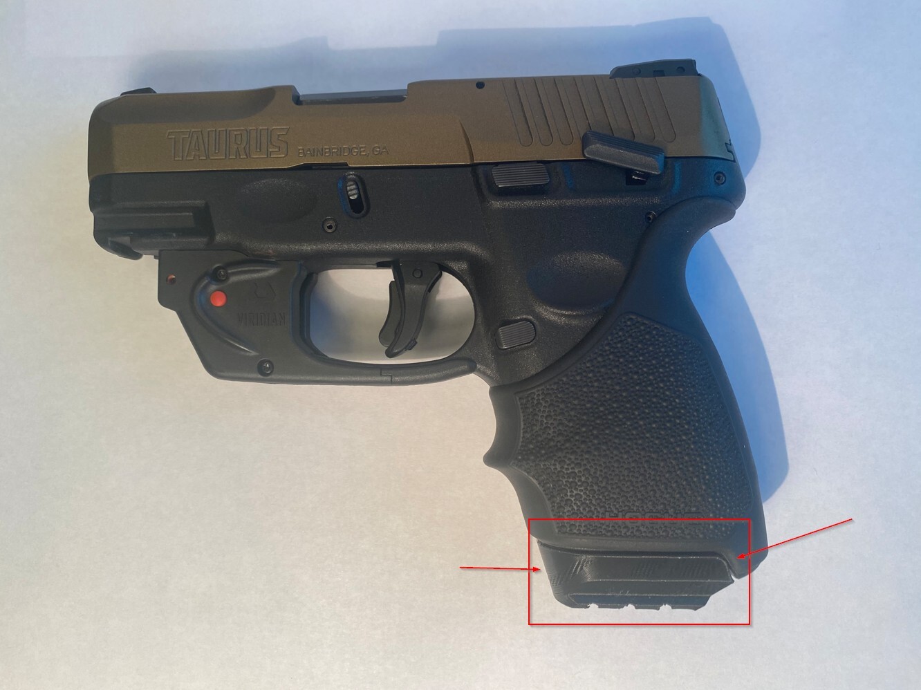 Taurus PT111 G2c/G3c Picatinny clip attachment (Short). | eBay