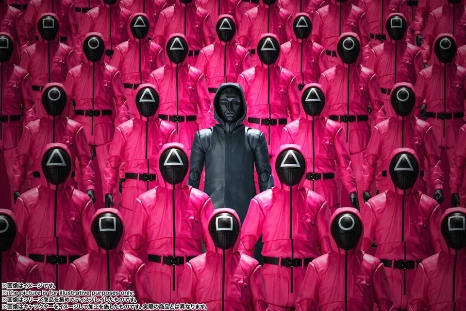 Bandai S.H.Figuarts Squid Game Masked Manager Worker Action Figure New ...