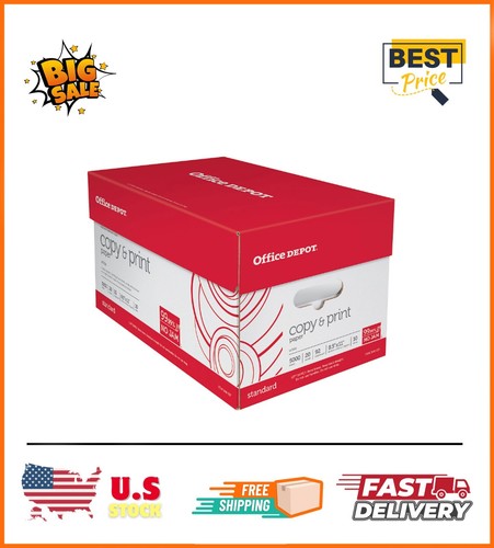 Office Depot Multi-Use Printer & Copy Paper, 10 Reams, 8.5x11", 5000 ...