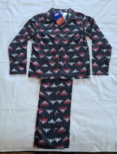 Essendon Bombers AFL AF9042S W20 Boys Youth 2 Piece Flannel Pyjama Set ...