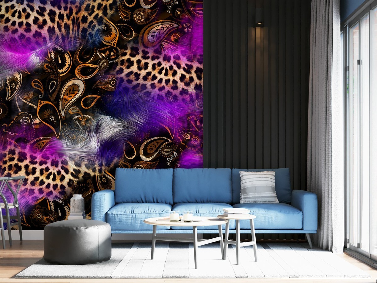 Purple Cheetah Print Desktop Wallpaper