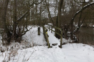 Photo 6x4 Footbridge over Beck near Howsham Wood Crambe c2010 | eBay UK
