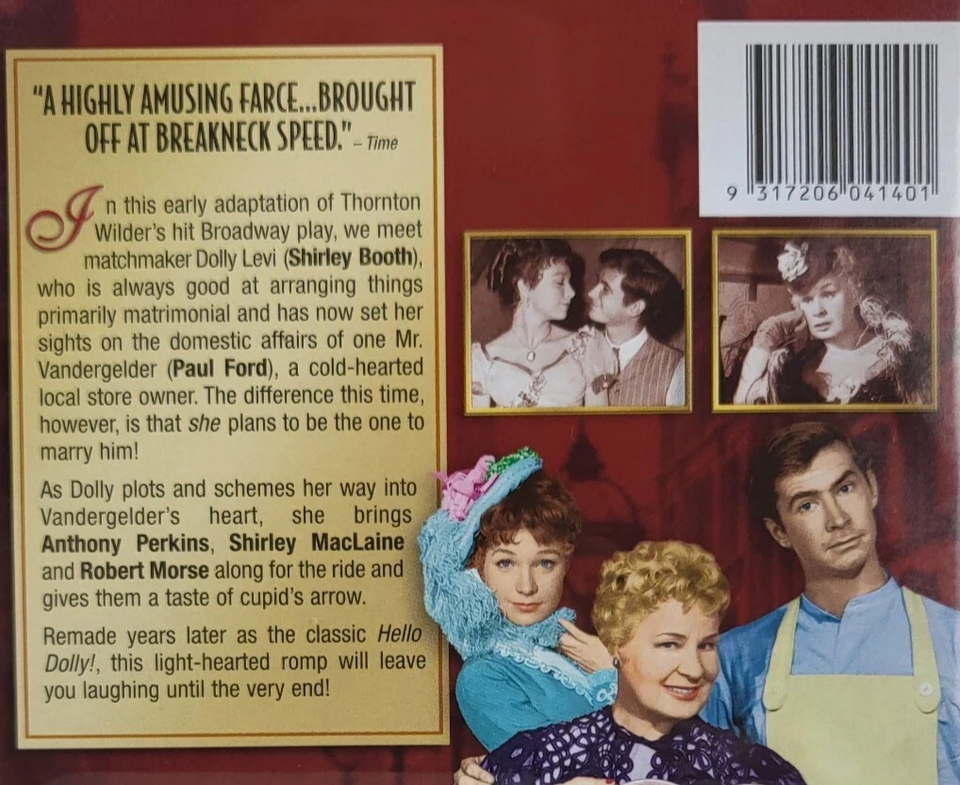 THE MATCHMAKER DVD 1958 PERKINS MacLAINE BOOTH REGION 4 BRAND NEW ...