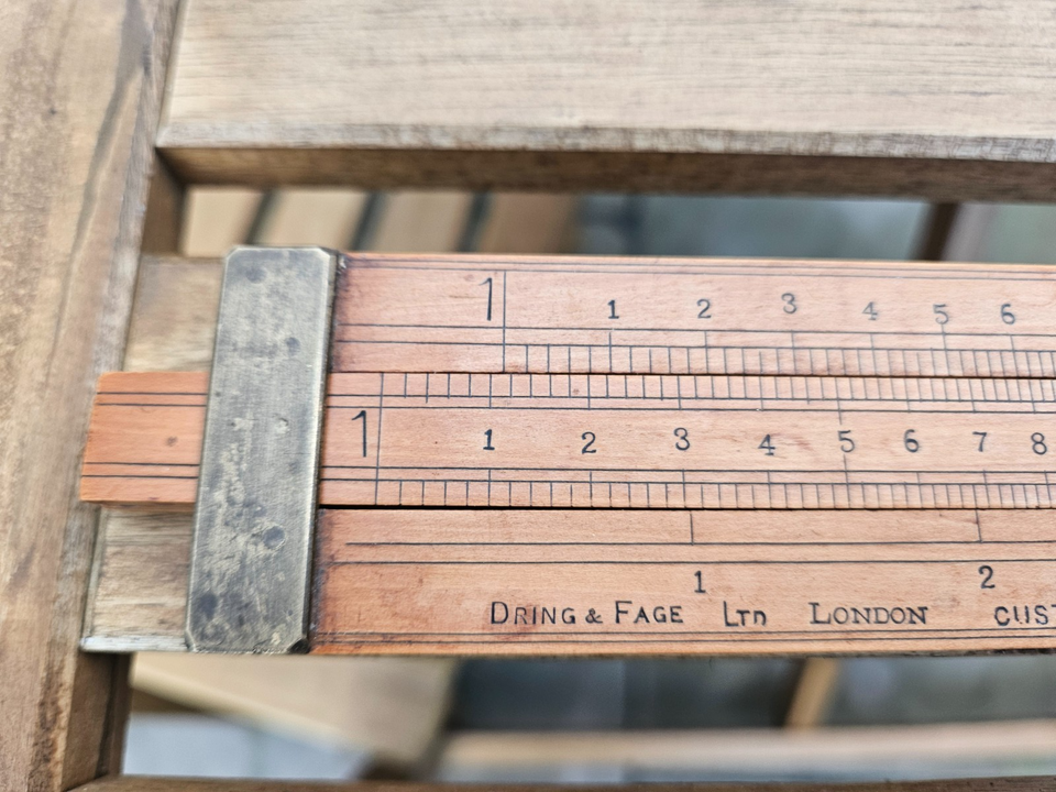 HM Customs & Excise Ullaging Slide Rule by Dring & Fage in Excellent ...