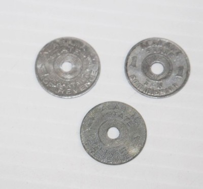 Lot of 3 - Vintage State of Alabama 1 Luxury Tax Commission Token Coin ...