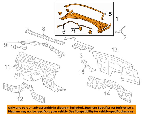 GM OEM 13-19 ATS Cowl Cowl-Cowl Grille 23332839 | eBay