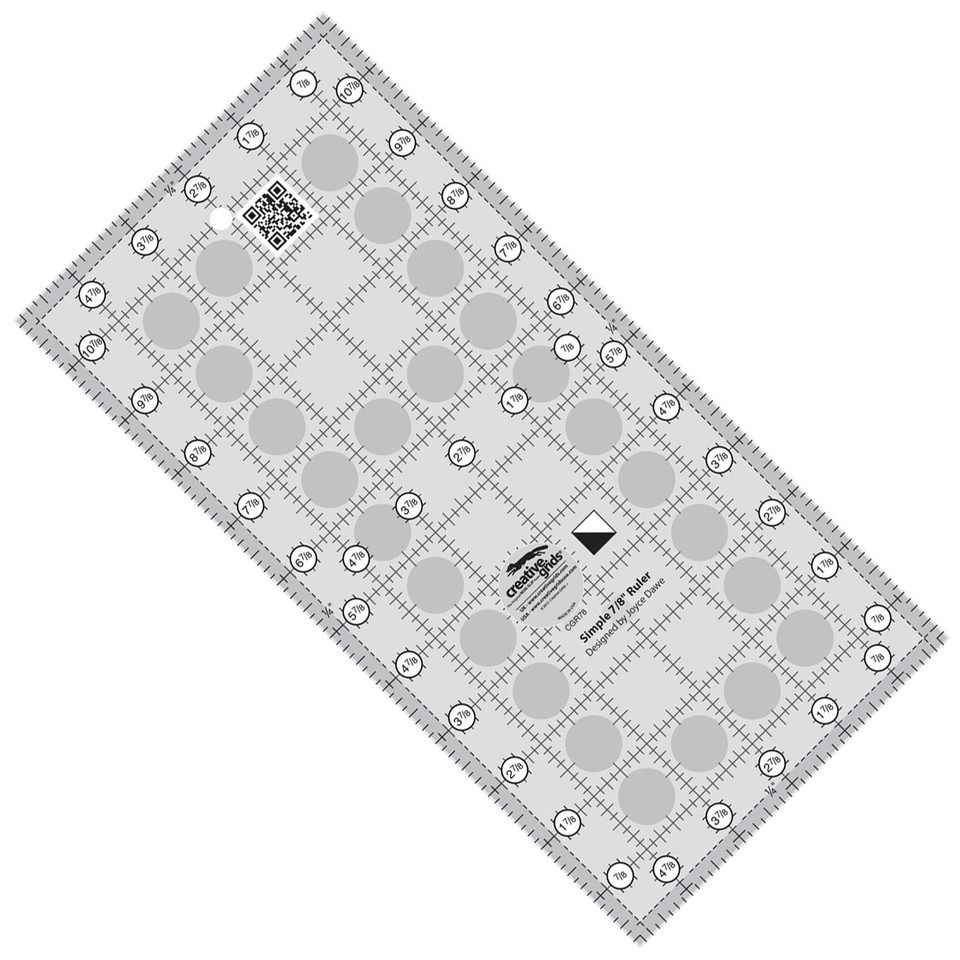 Creative Grids Simple 7/8 Half Square Triangles Maker Quilt Ruler ...