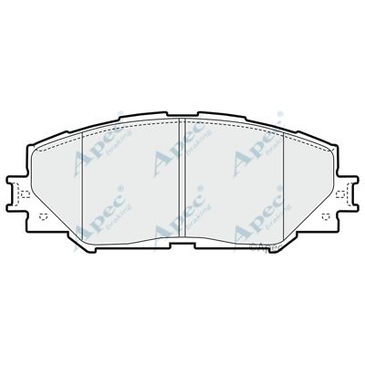 Brake Pads Set Front PAD1593 Apec 0446502220 0446502240 0446512610 ...