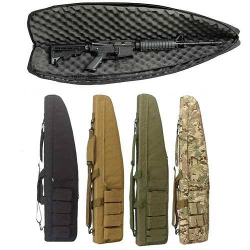 47" Tactical Gun Bag Padded Long Hunting Rifle Soft Backpack Molle ...
