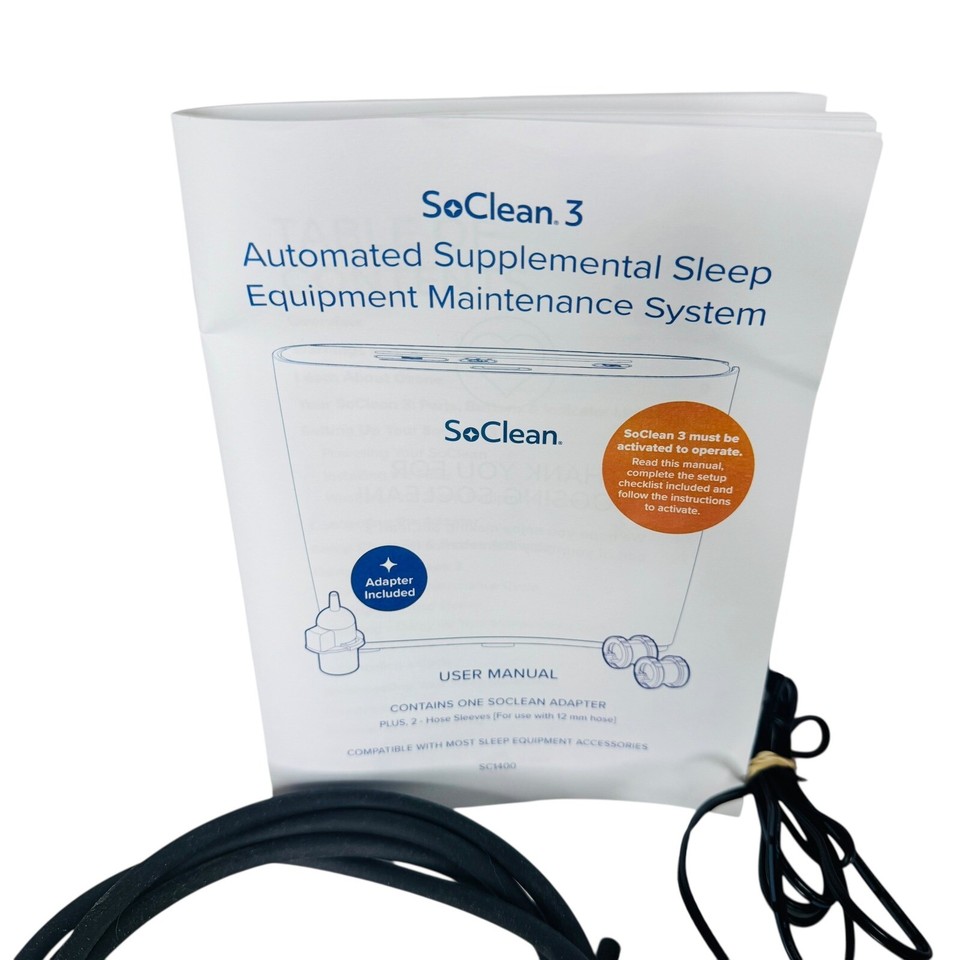 SoClean 3 Sanitizing Sleep Machine CPAP/BiPAP Model SC1400 NEW Open Box ...