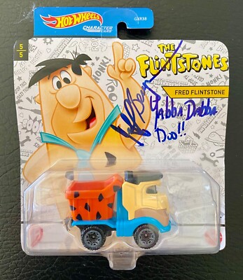 Jeff Bergman Fred Flintstone Voice Actor Signed Hot Wheels Car PSA COA ...