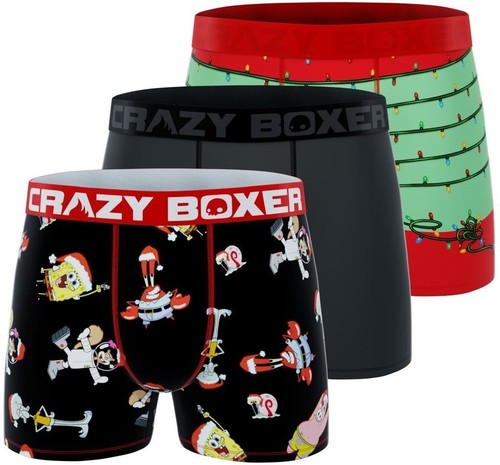 Spongebob Squarepants Mens X-Large 40-42 Christmas Crazy Boxers Brief ...