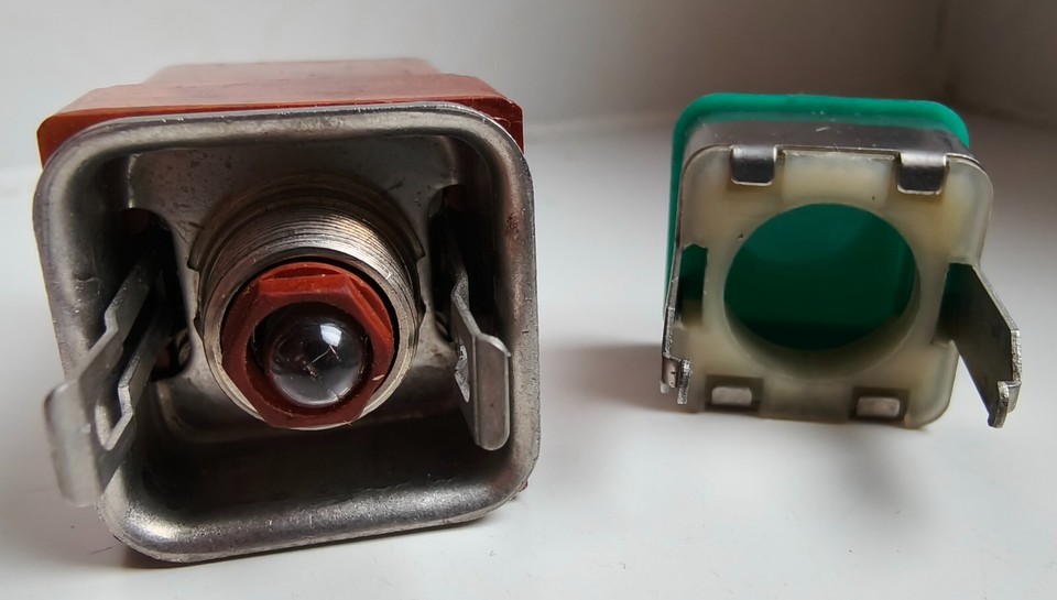 Chernobyl NPP Control Panel RBMK control room P2P1T button with ...