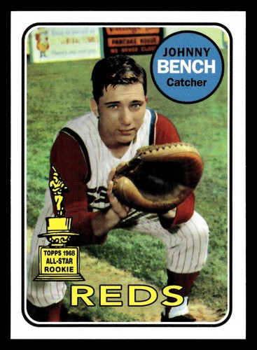 JOHNNY BENCH reds 2019 Topps Update Iconic Reprints '68 #ICR1 (E2) | eBay