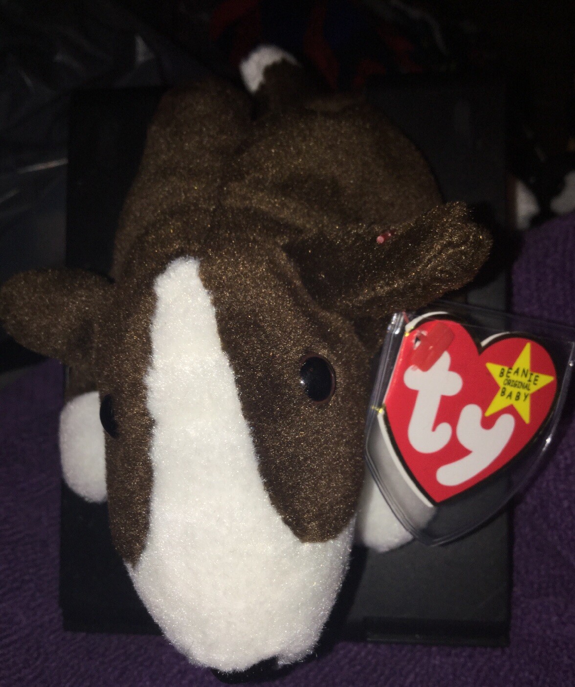 Ty Beanie Bruno The Dog - Terrier With Tag Protector - Retired 1997 PVC ...