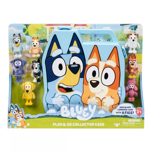 Bluey Play & Go Collector Case with Figures | eBay