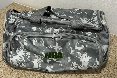 NRA Digital Camo Duffle Bag Hunting Gym Travel Luggage W/Shoulder Strap ...