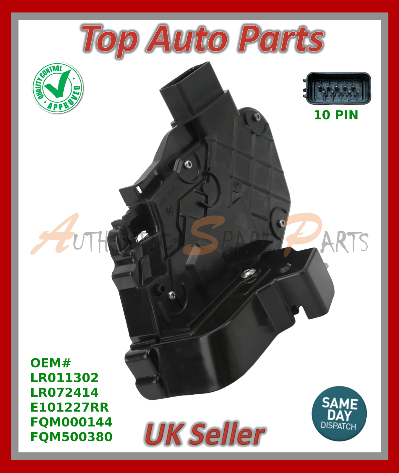 FOR LAND ROVER FREELANDER 2 REAR RIGHT DRIVER SIDE DOOR LOCK MECHANISM ...