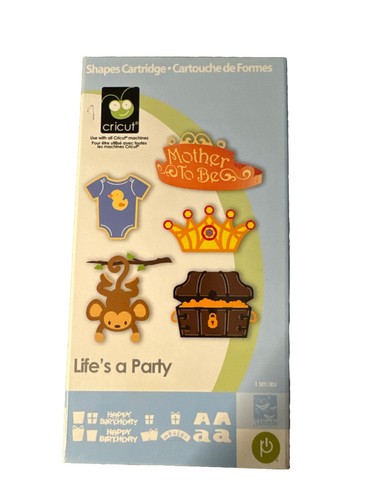 Cricut Shapes Cartridge Life's A Party Complete Box - Cartridge Not ...