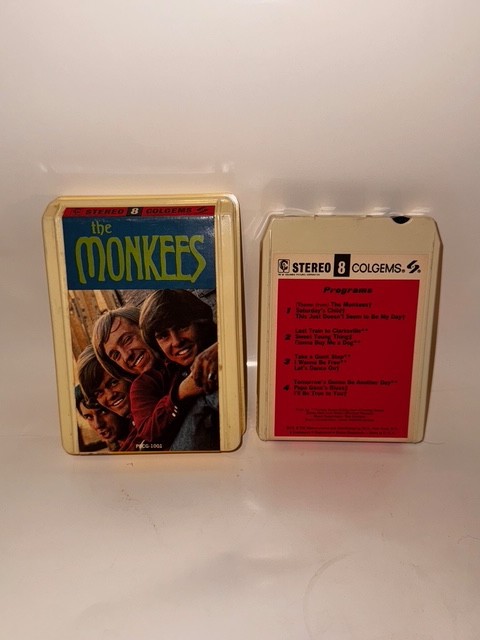 RARE- THE MONKEES- THE MONKEES-VERY EARLY LEAR JET CLAM SHELL 8 TRACK ...