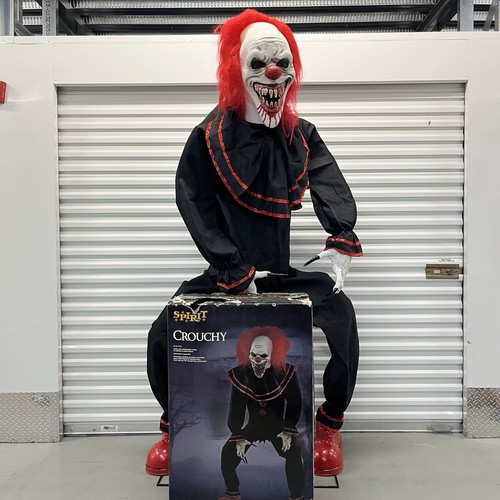 Spirit Halloween Crouchy the 7 foot Animatronic Clown | eBay