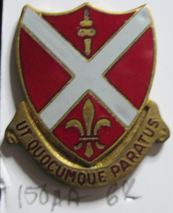 Army crest DUI DI CB 150th ANTI-AIRCRAFT ARTILLERY AAA BATTALION bn 6k ...