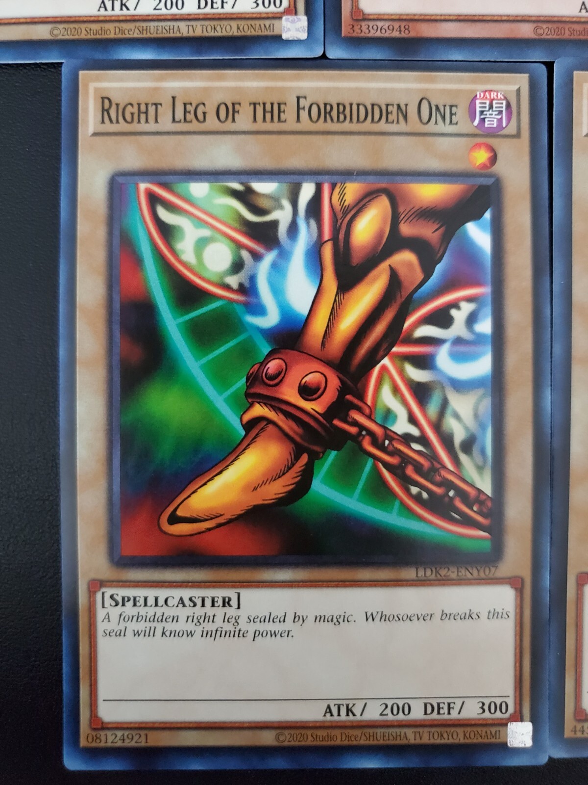 YUGIOH Exodia The Forbidden One (5 Card Set) LDK2 Common Complete ...