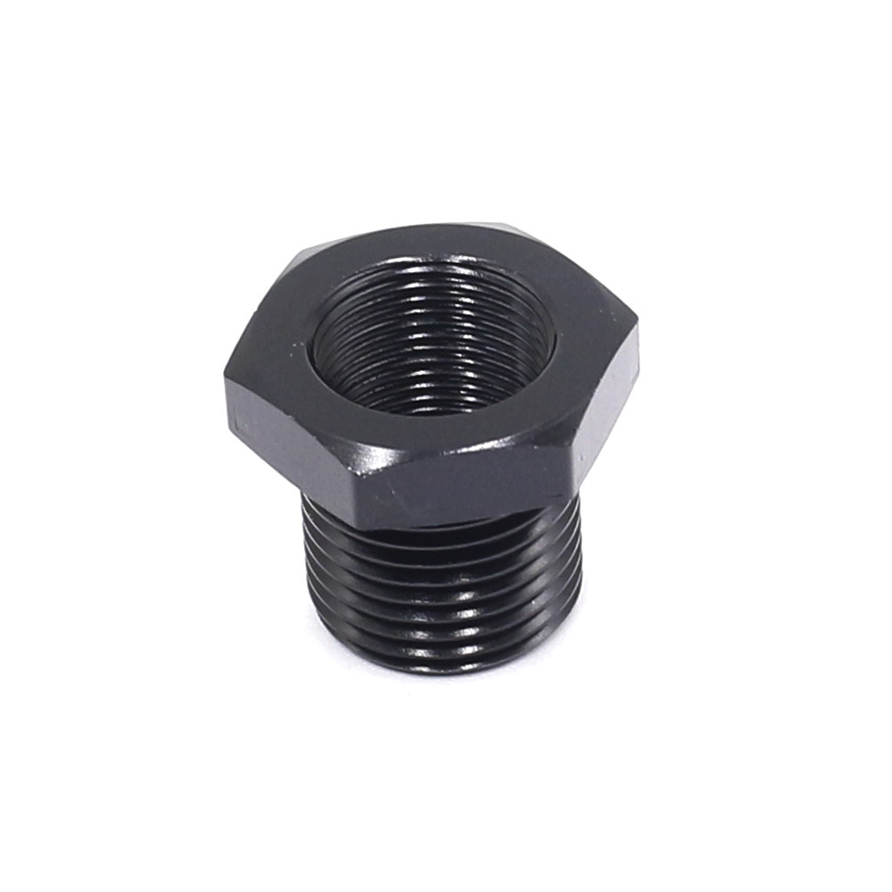 2pcs Car Oil Filter Threaded Adapter 5/8-24 to 3/4-16 Black Anodized ...