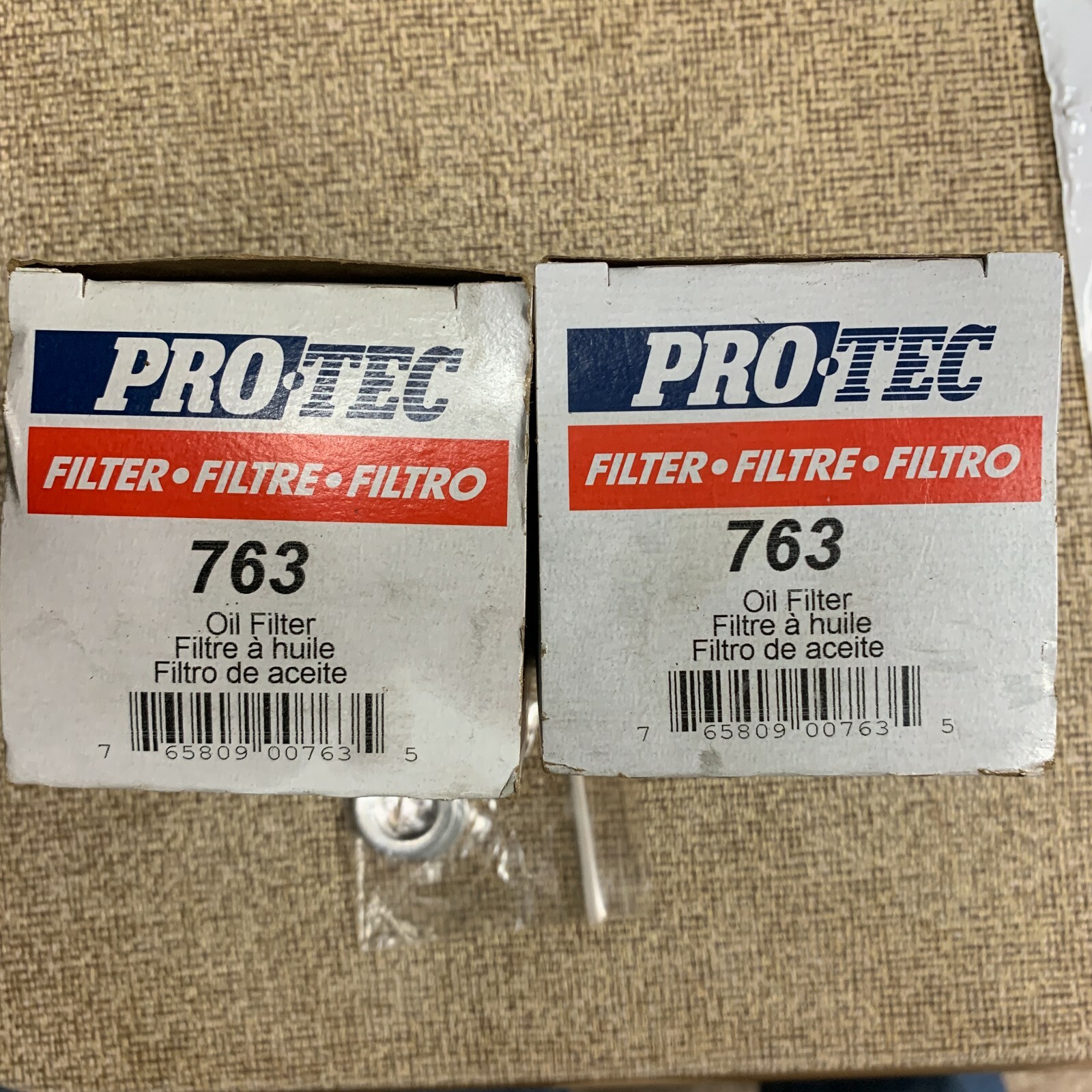 Lot of 2 NEW Pro-Tec Engine Oil Filter Part # 763 with crush washers | eBay