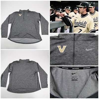 vanderbilt commodores Nike Team Issued Baseball Zip Pullover Sweatshirt ...