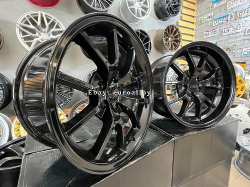 4 x 18 Inch 5x114.3 Ford Mustang Style Black Wheels: Fits For Shelby ...