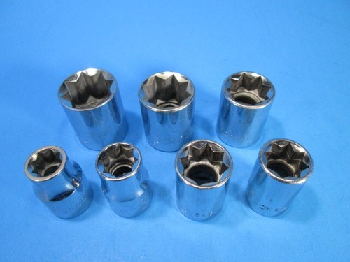 MATCO 8 Point Socket Set - 1/2" Drive 7 Pcs SAE 3/8in.- 3/4in. ~USA ...