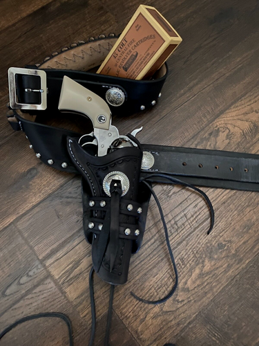 WESTERN HOLSTER JOHNNY RINGO GUN BELT COWBOY COLT RUGER VAQUERO SAA ...