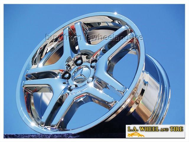 EXCHANGE SET OF 4 CHROME 18" MERCEDES BENZ S55 CL55 AMG WHEELS S500 ...