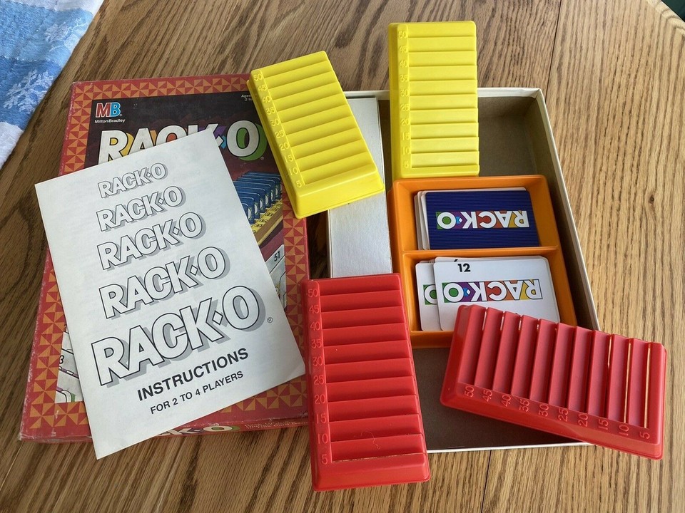 Racko Vintage Milton Bradley Racko Card Game 1987- Complete Family Fun ...