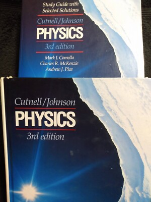 Physics by Johnson and Cutnell (1994, Hardcover) SET OF 2. STUDY GUIDE ...